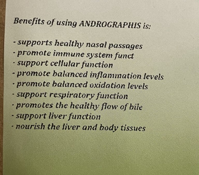 Andrographis – Uncle Sarm